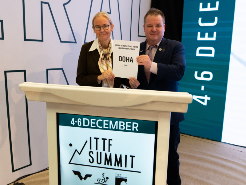 Doha to host 2025 ITTF World Championship Finals - Sportcal