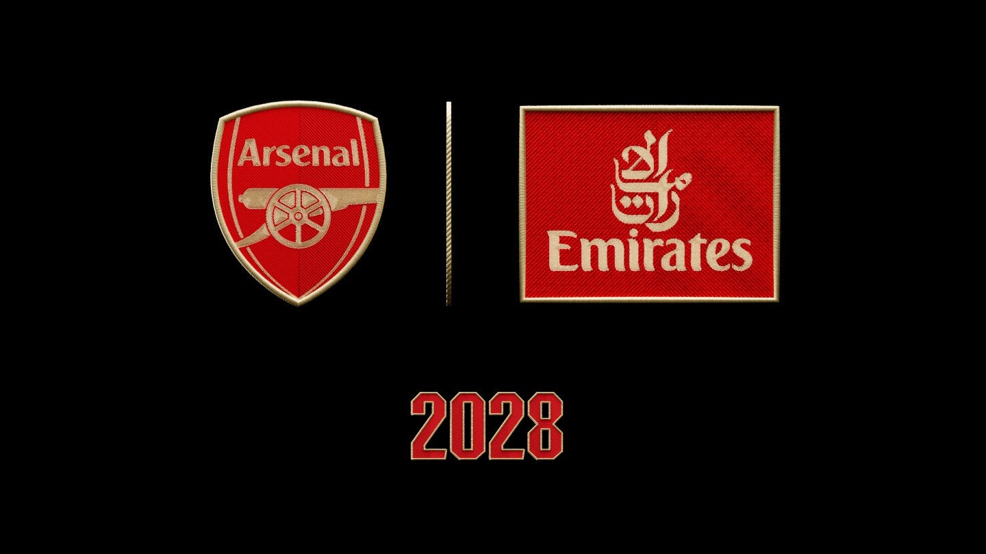 Fly Emirates Logo Arsenal